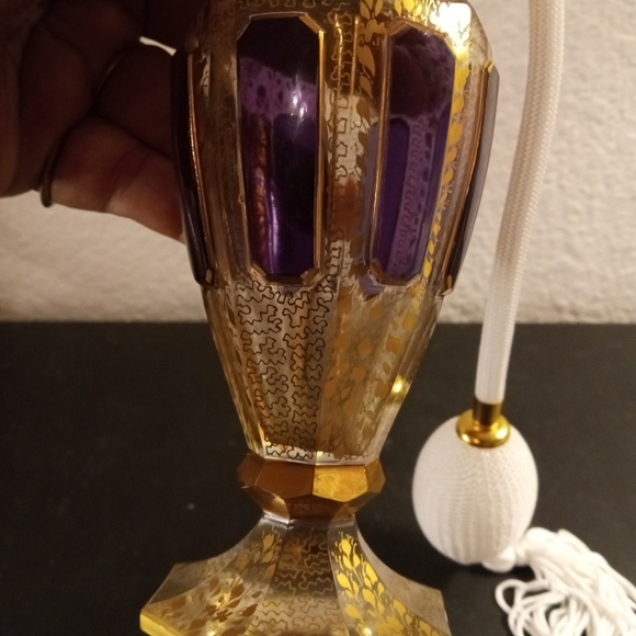 Devilbiss | Accents | Antique 92 Devilbiss Encrusted Windowpane Gold Finish Perfume Atomizer ...